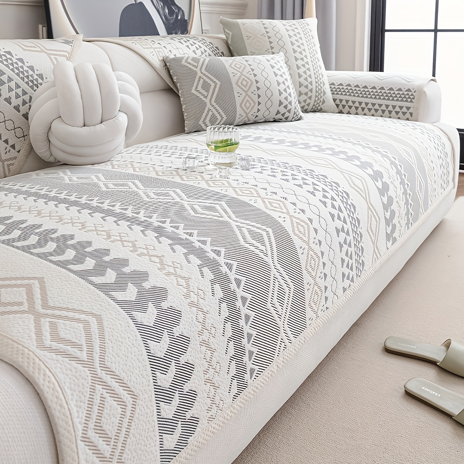 bohemian couch covers sold on Temu United States