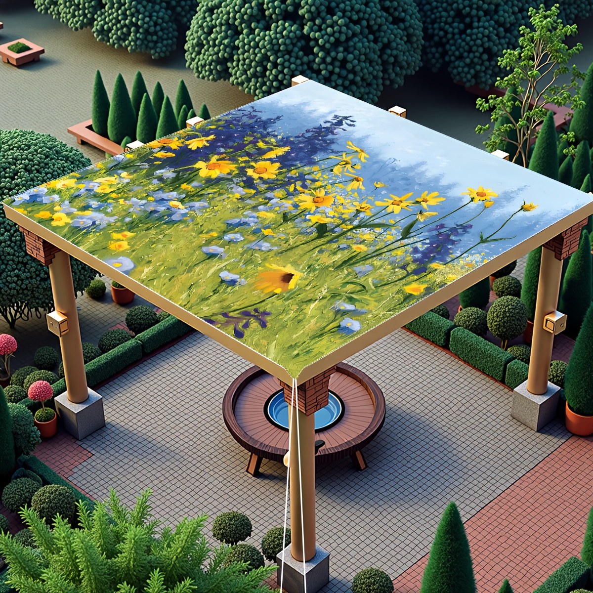 outdoor awnings and shades sold on Temu United States