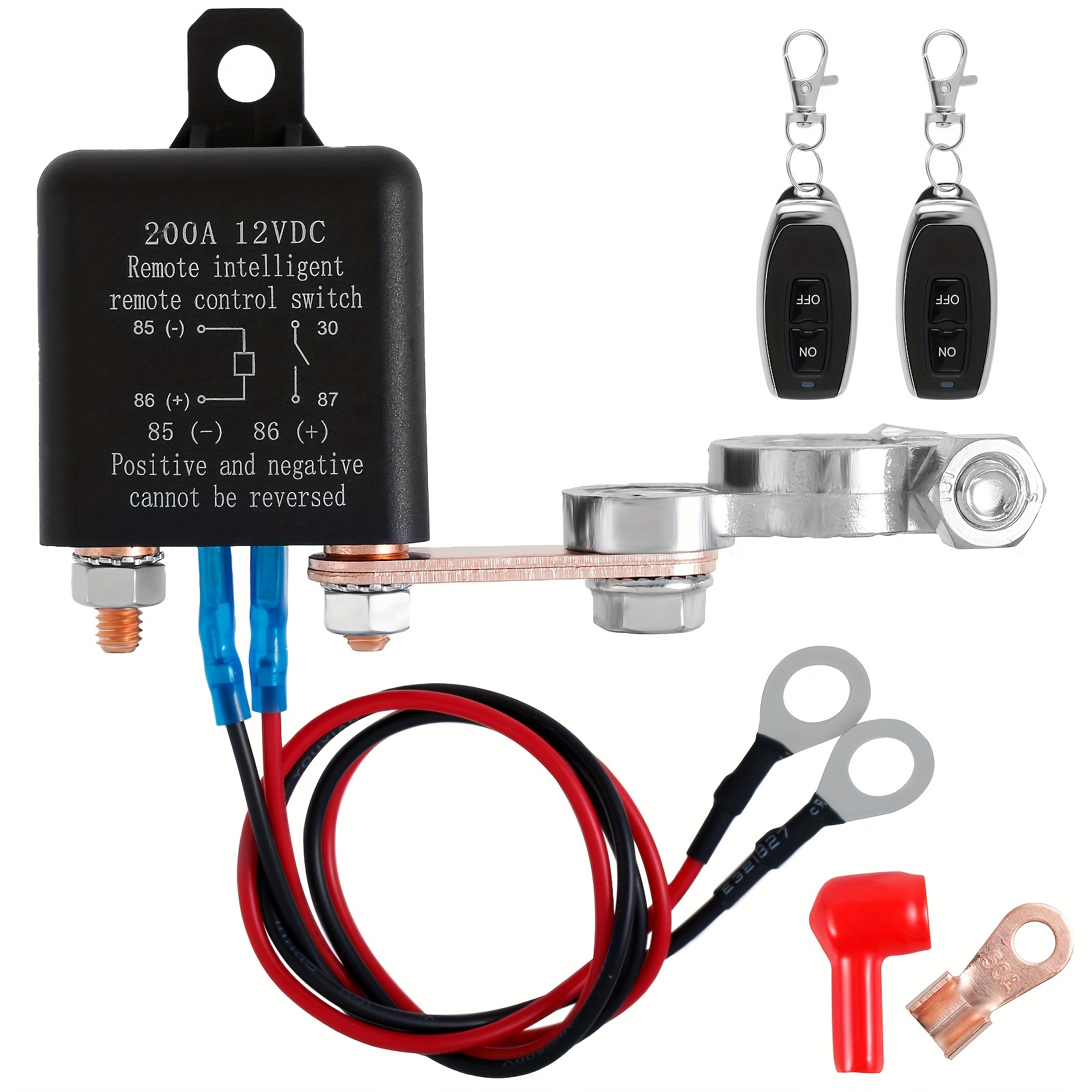 Battery Switch 12v Battery Switch Theft Battery Kill Switch 2 Wireless ...