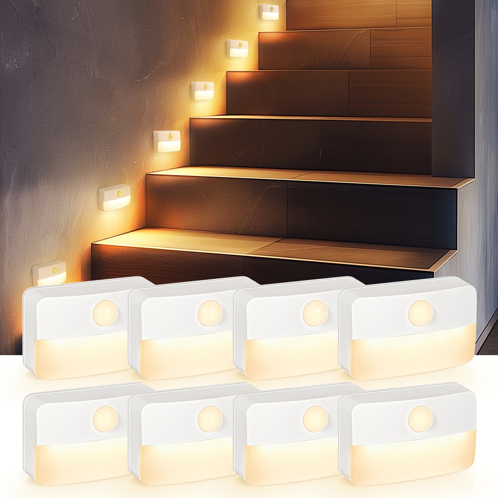 wireless indoor motion sensor light sold on Temu United States