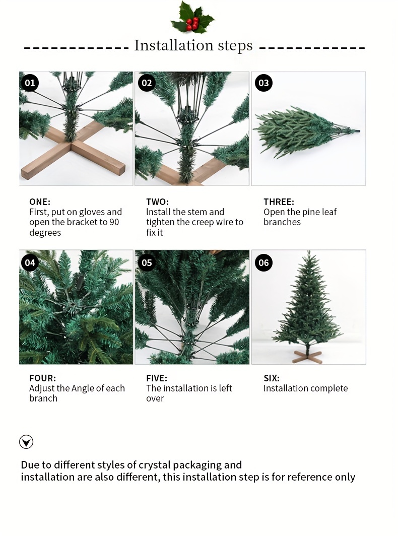 Luxury Faux Christmas Tree Set Easy Setup - Temu