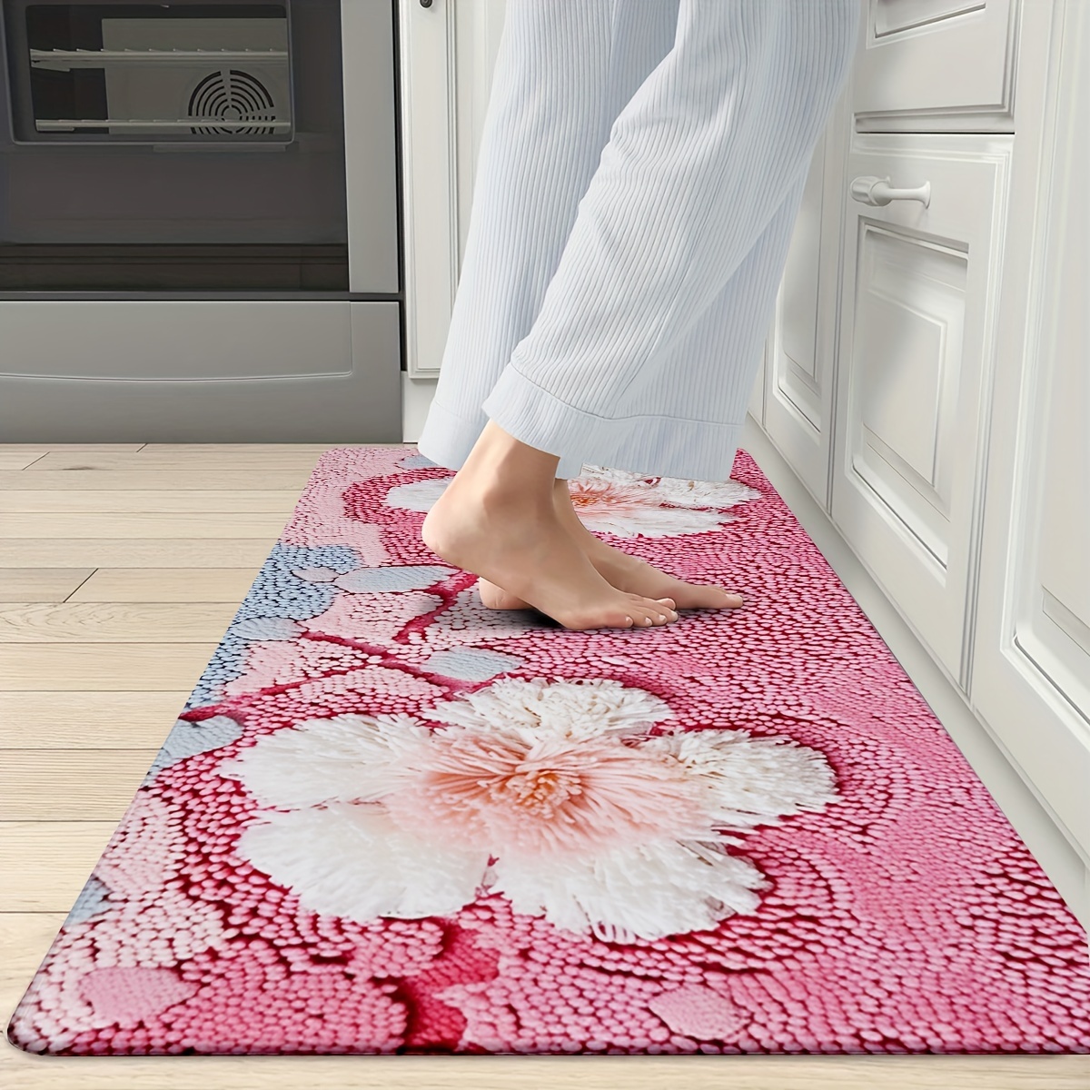 A Set Of Kitchen Mats Designed For Comfort And Durability - Temu France