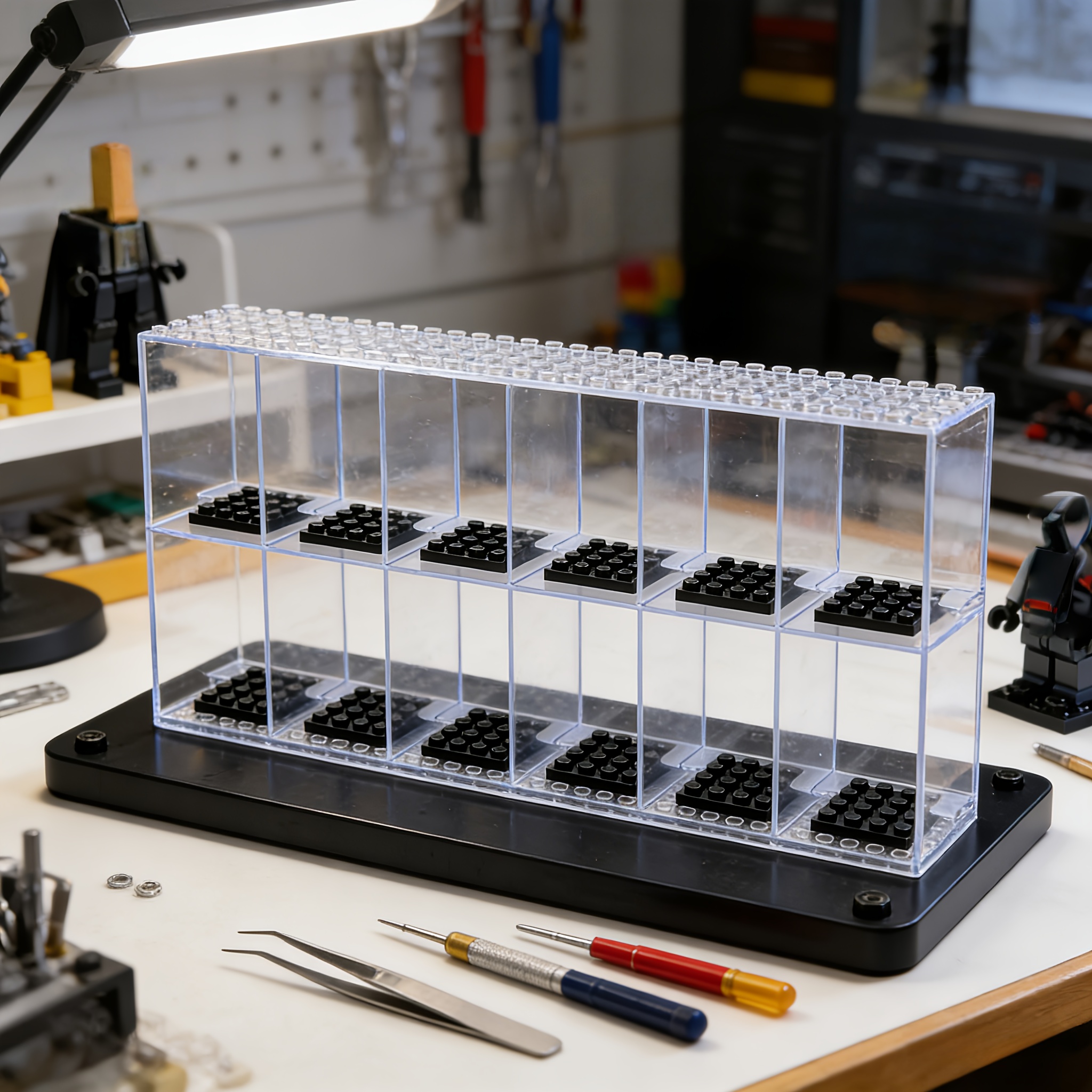 minifigure display case sold on Temu Australia