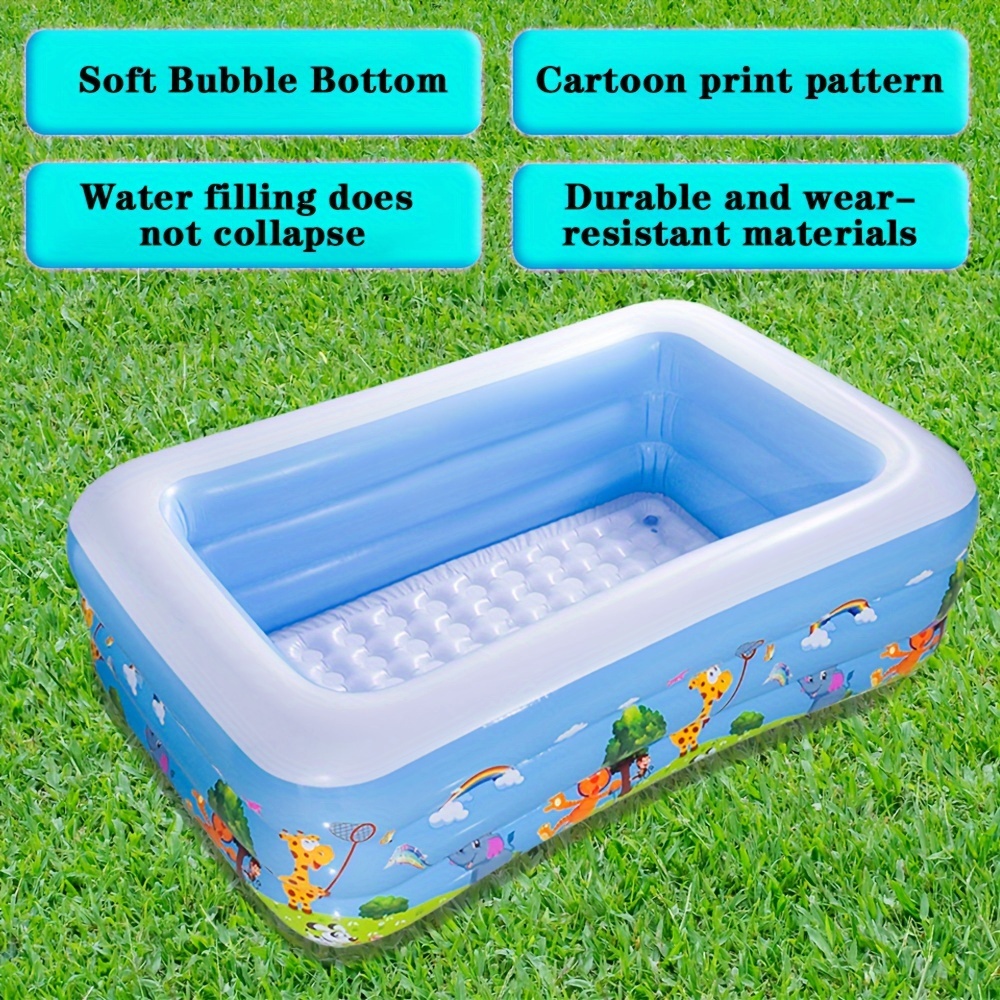 Inflatable Pool Soft Floor Pvc Material Multi - Temu