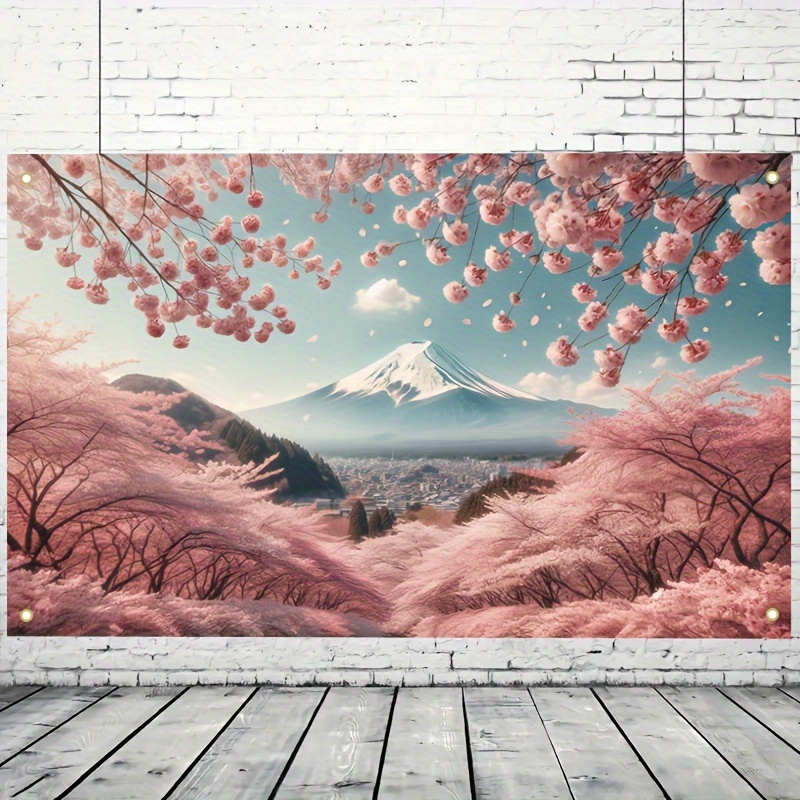 Cherry Party Banner Polyester Backdrop Weddings - Temu