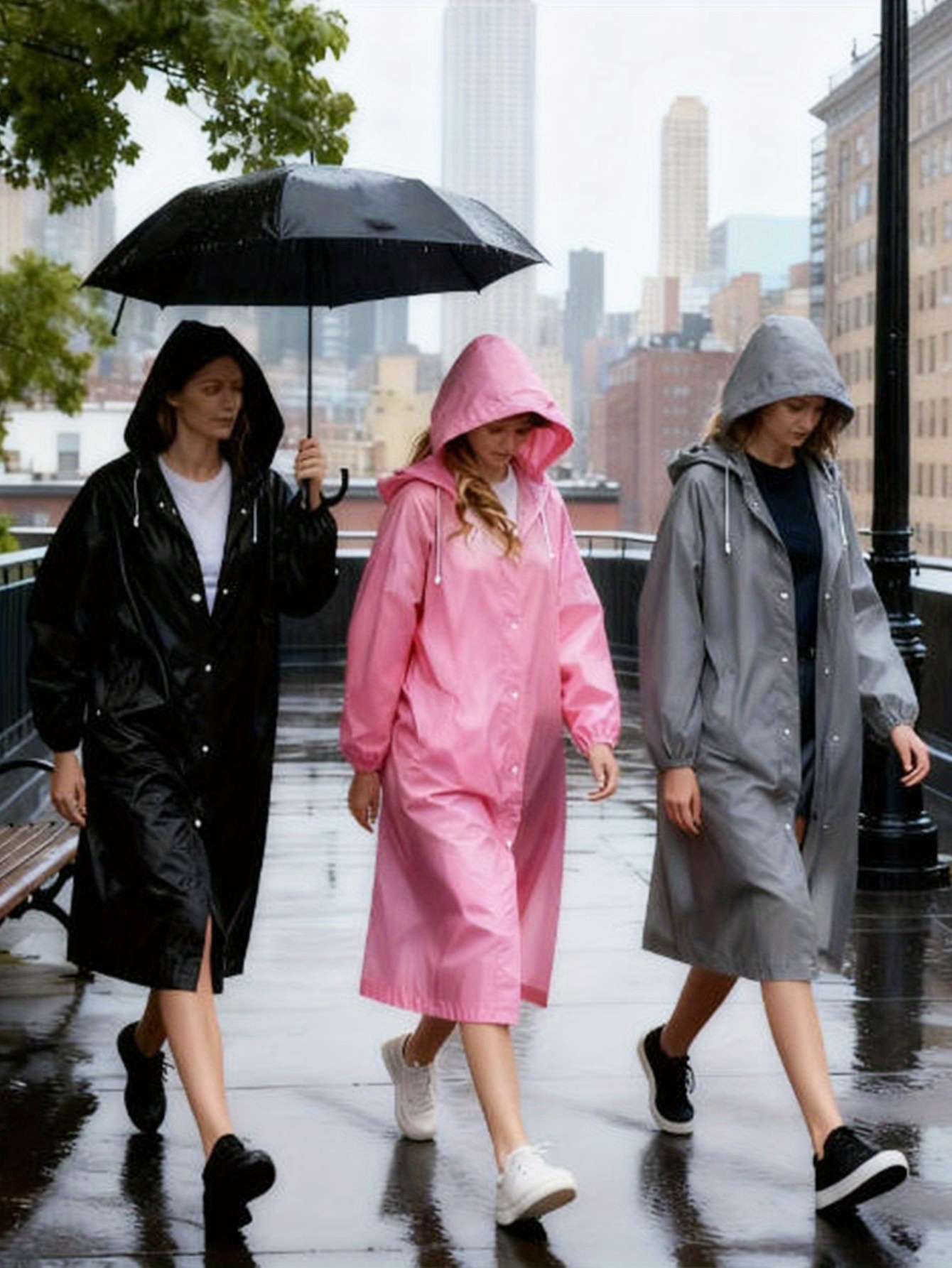 womens rain coats sold on Temu United States