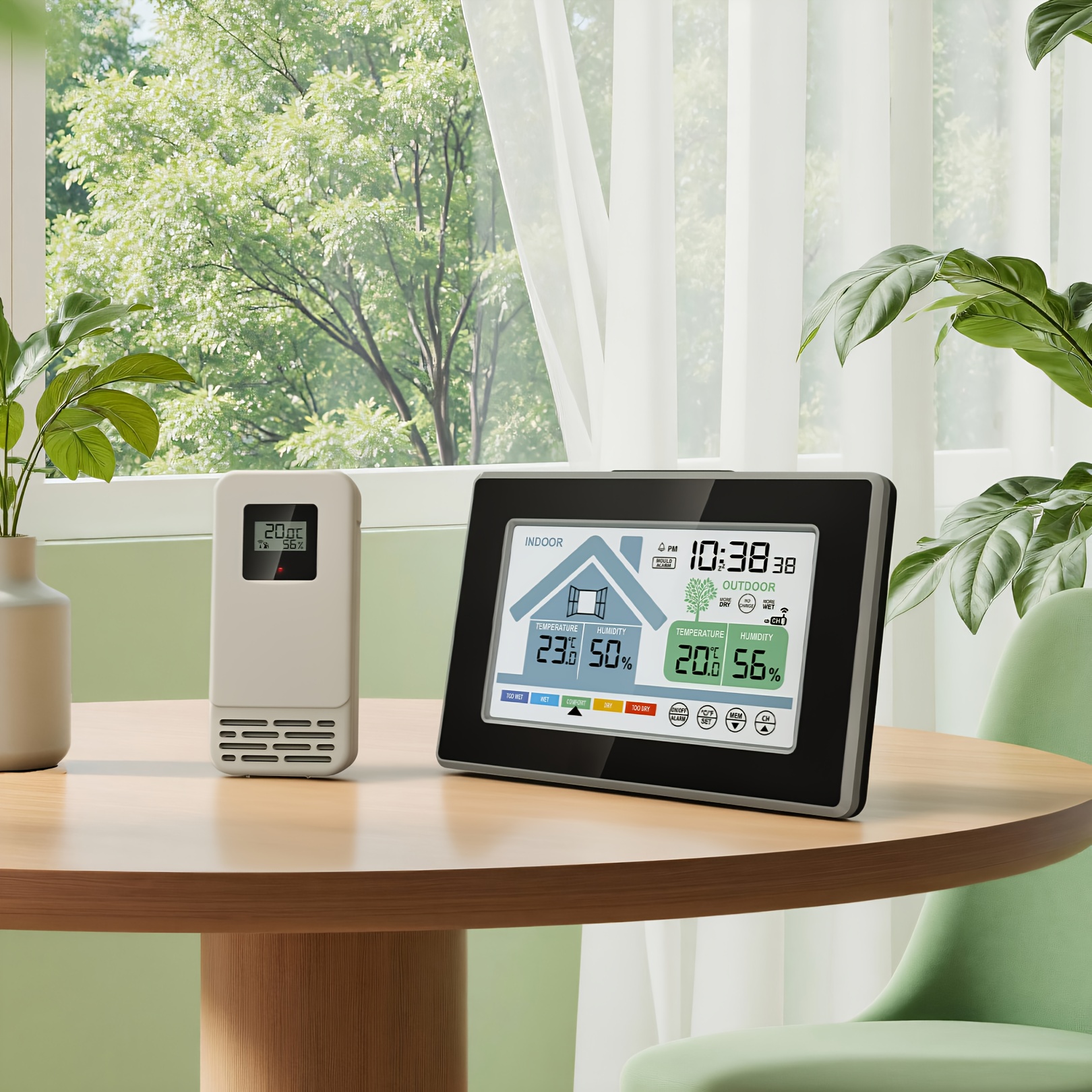 wireless outdoor thermometers sold on Temu United States