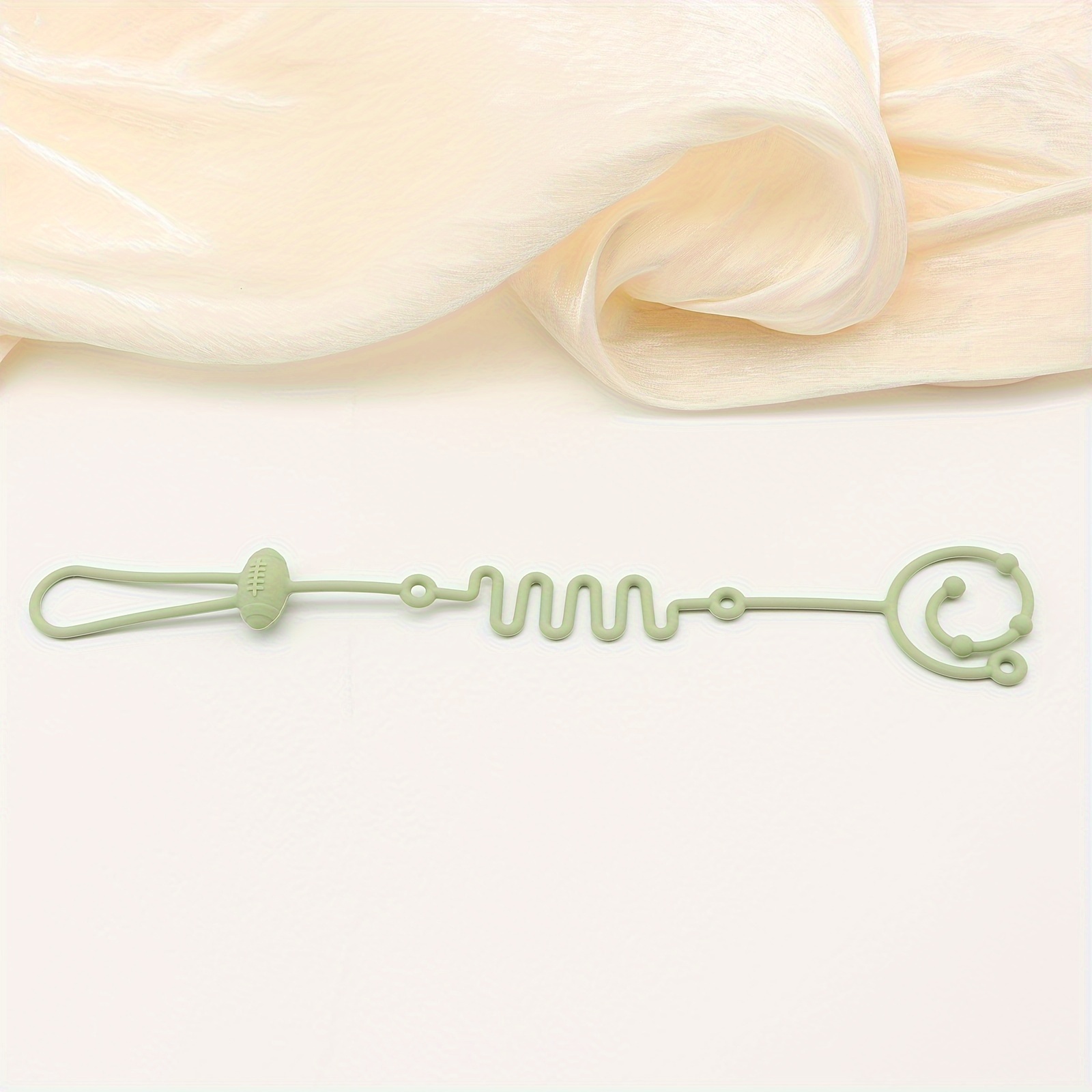 Cute Rugby Pacifier Chain Clip Adjustable Silicone Pacifier - Temu Canada