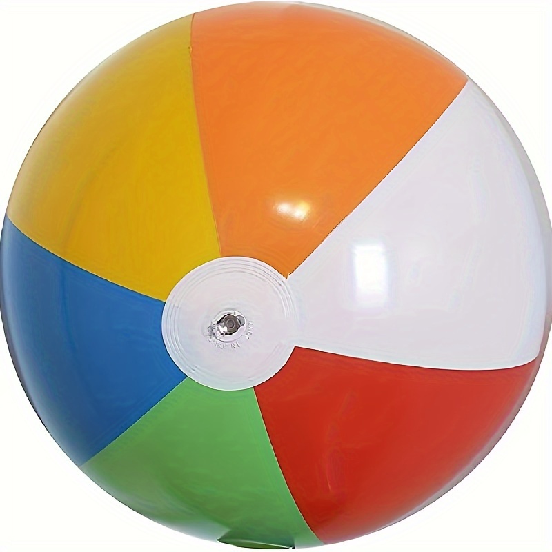 Beach Ball Inflatable Classic Rainbow Color Birthday Pool - Temu