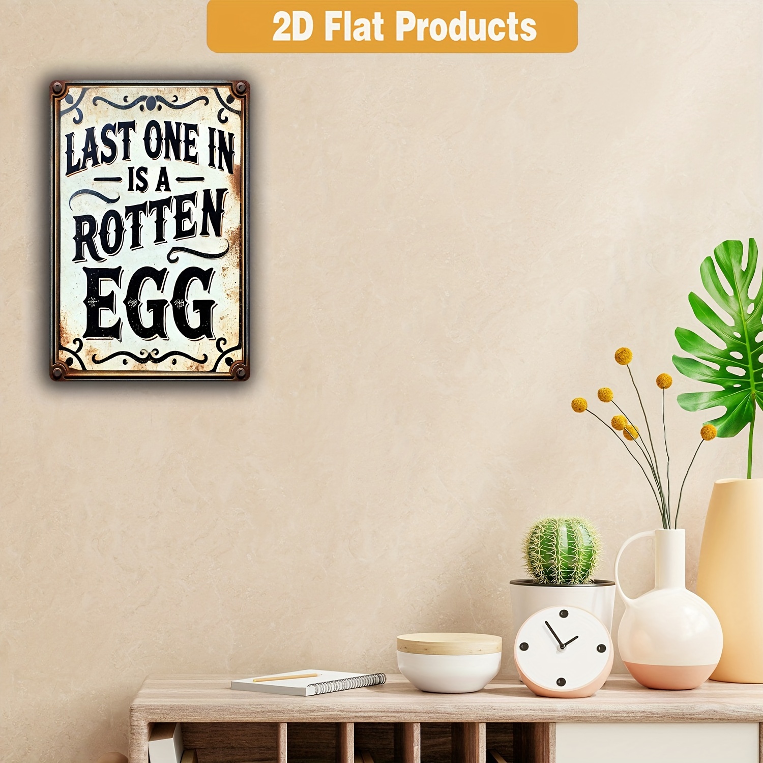 "last One In Is A Rotten Egg" Vintage Metal Sign - 8x12/30cm*7.87inch ...