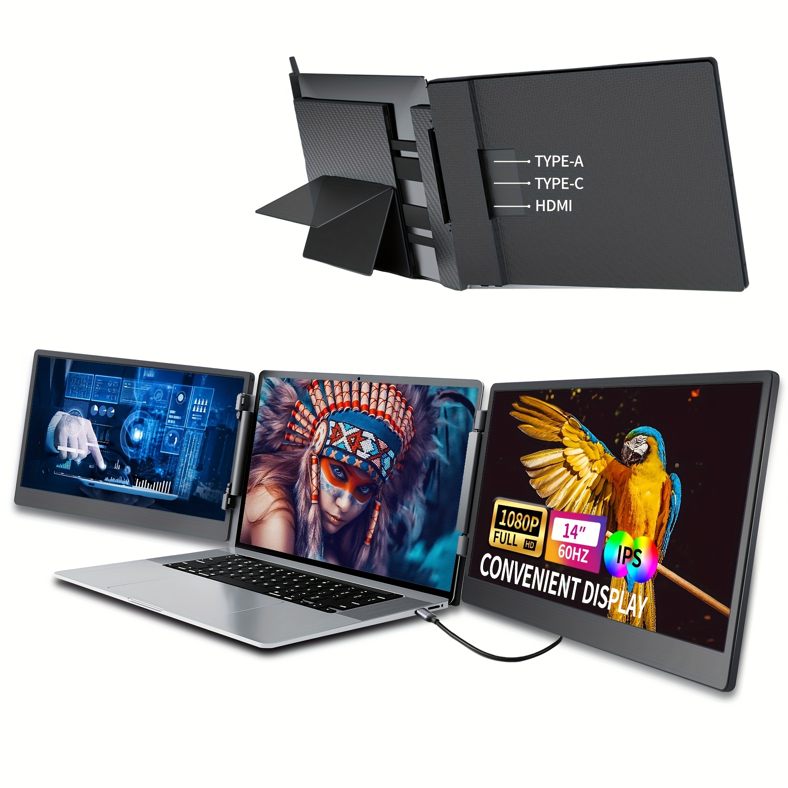 laptop screen extender sold on Temu United States