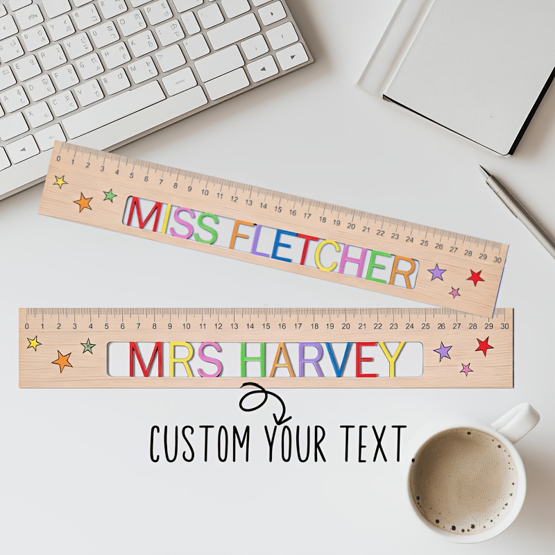 wooden ruler sold on Temu United States