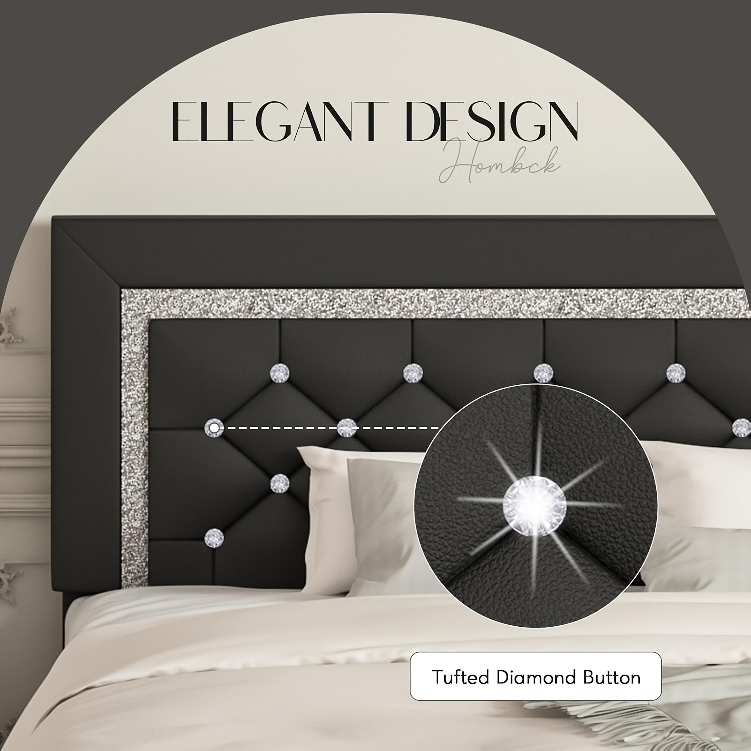 Black diamond headboard store