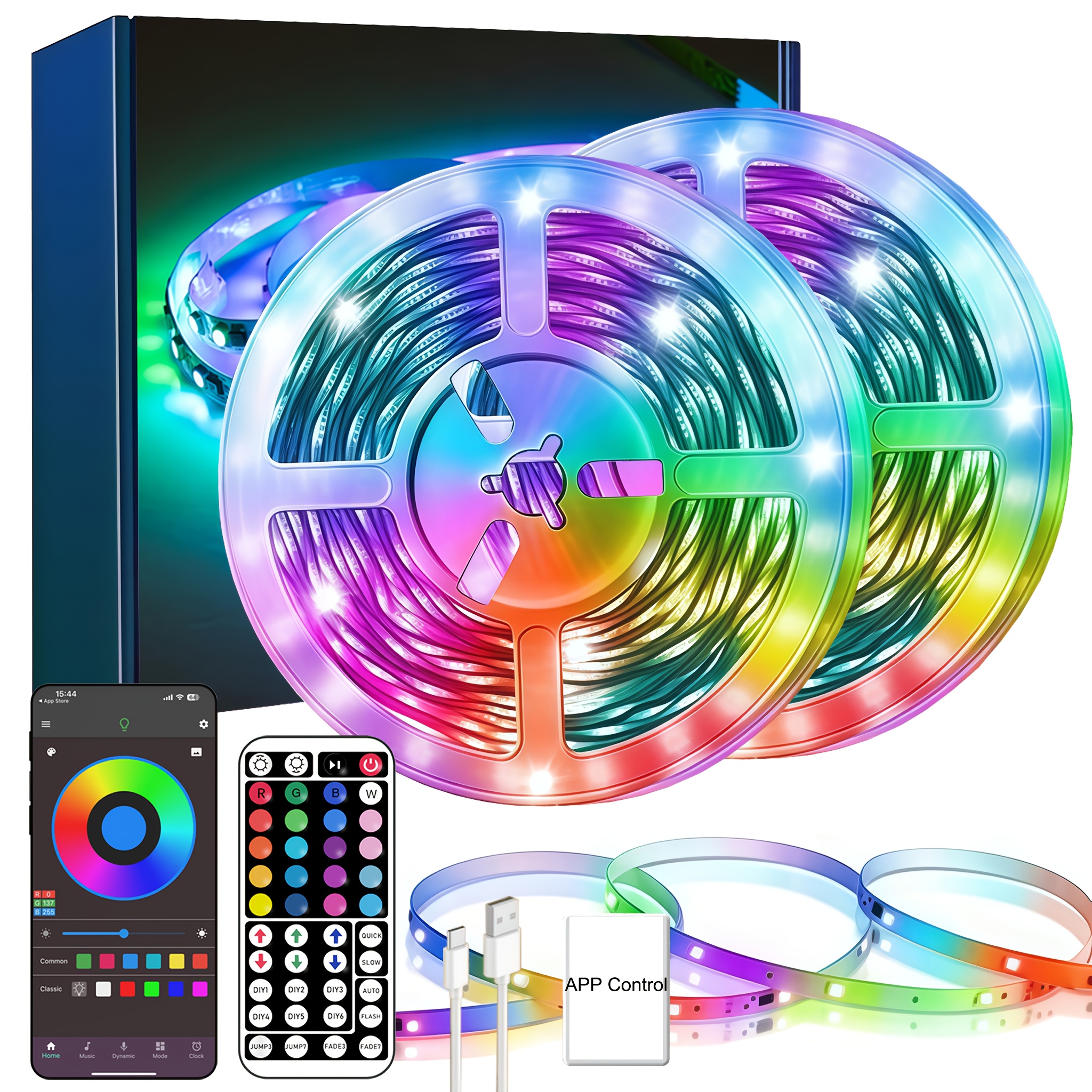led lights sold on Temu United States