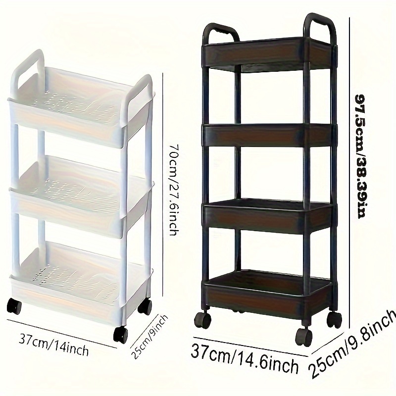 Small Shelves Wheels Mini Car Rack Floor Bathroom - Temu
