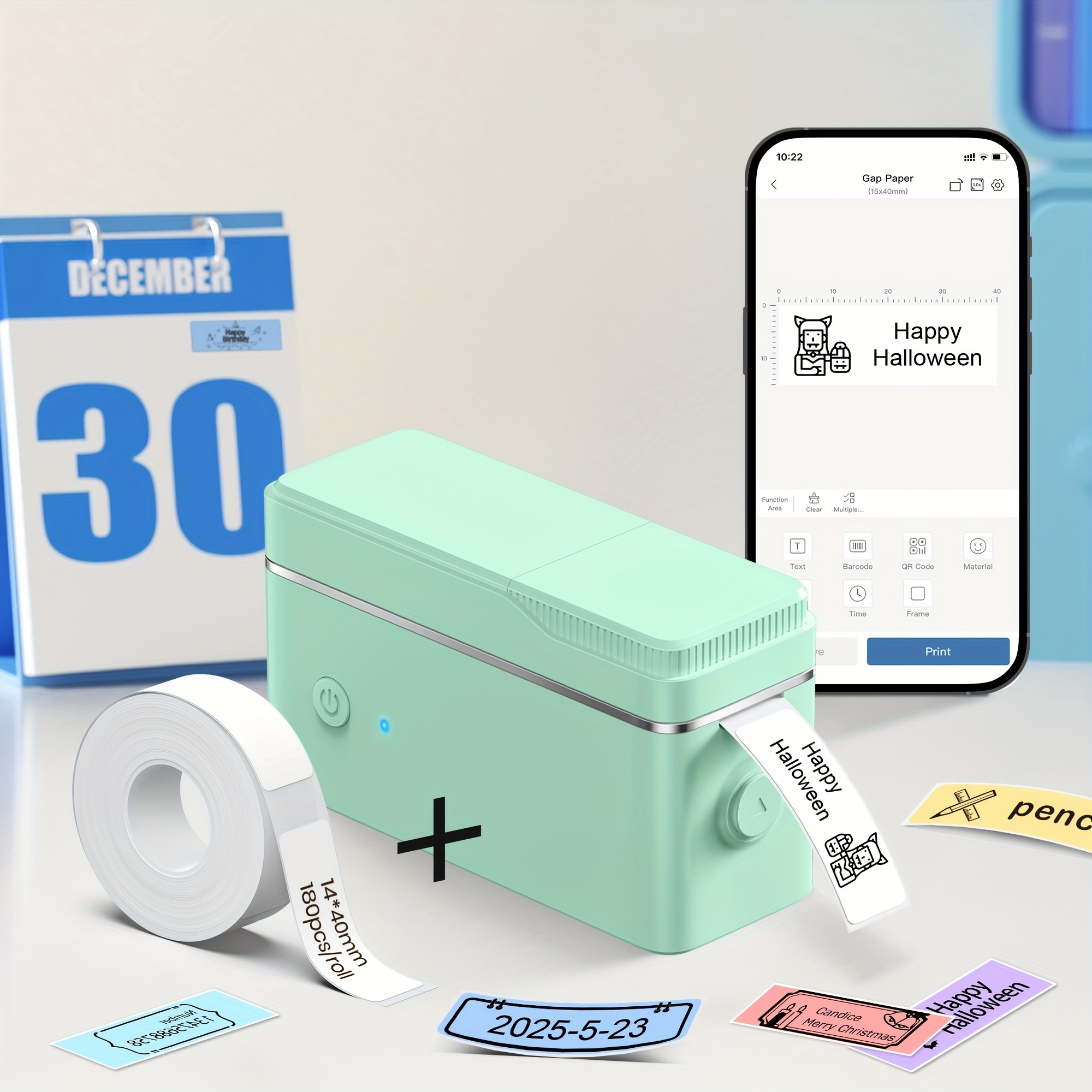 color label printer sold on Temu United States