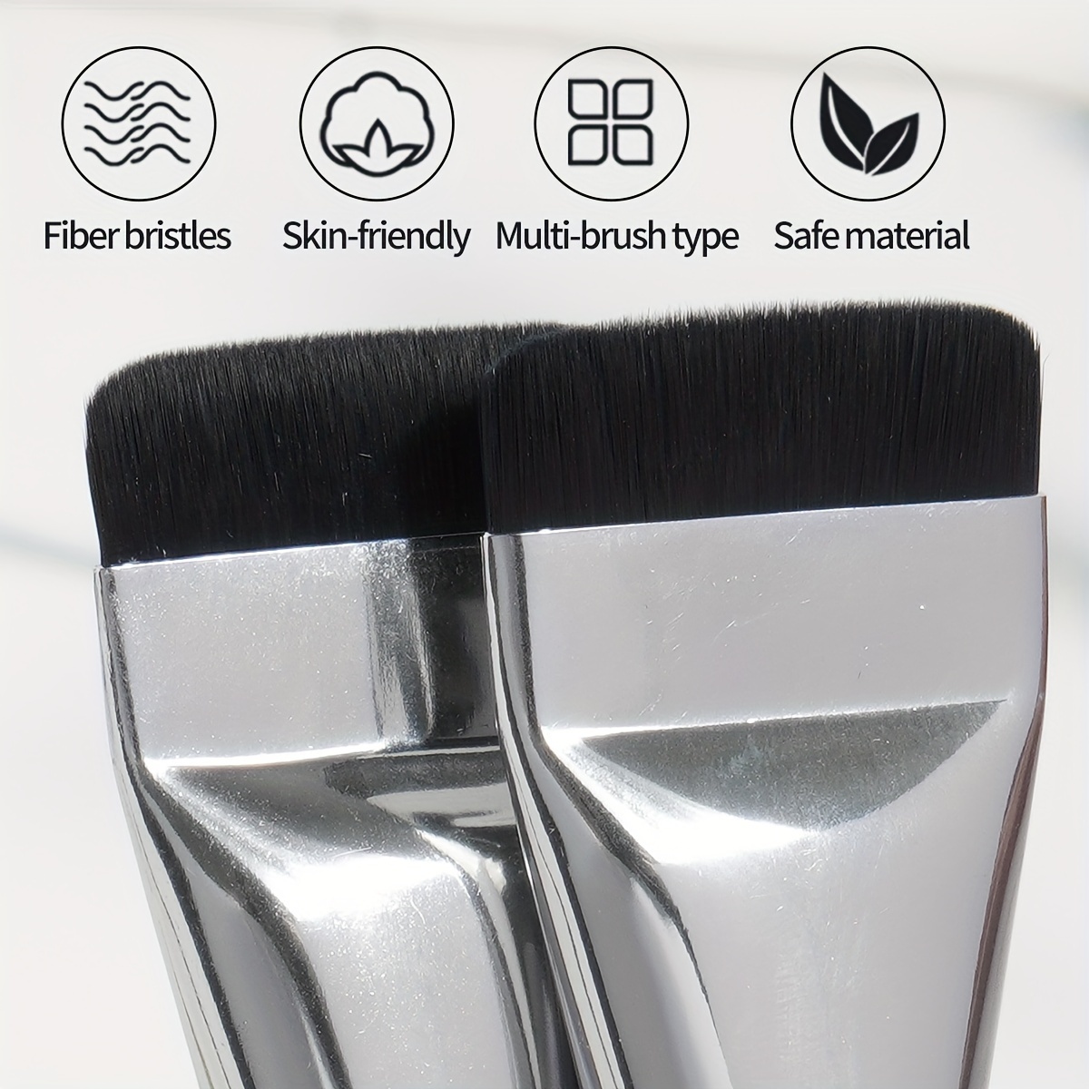 Kabuki Foundation Brushes Nylon Bristle Contour - Temu