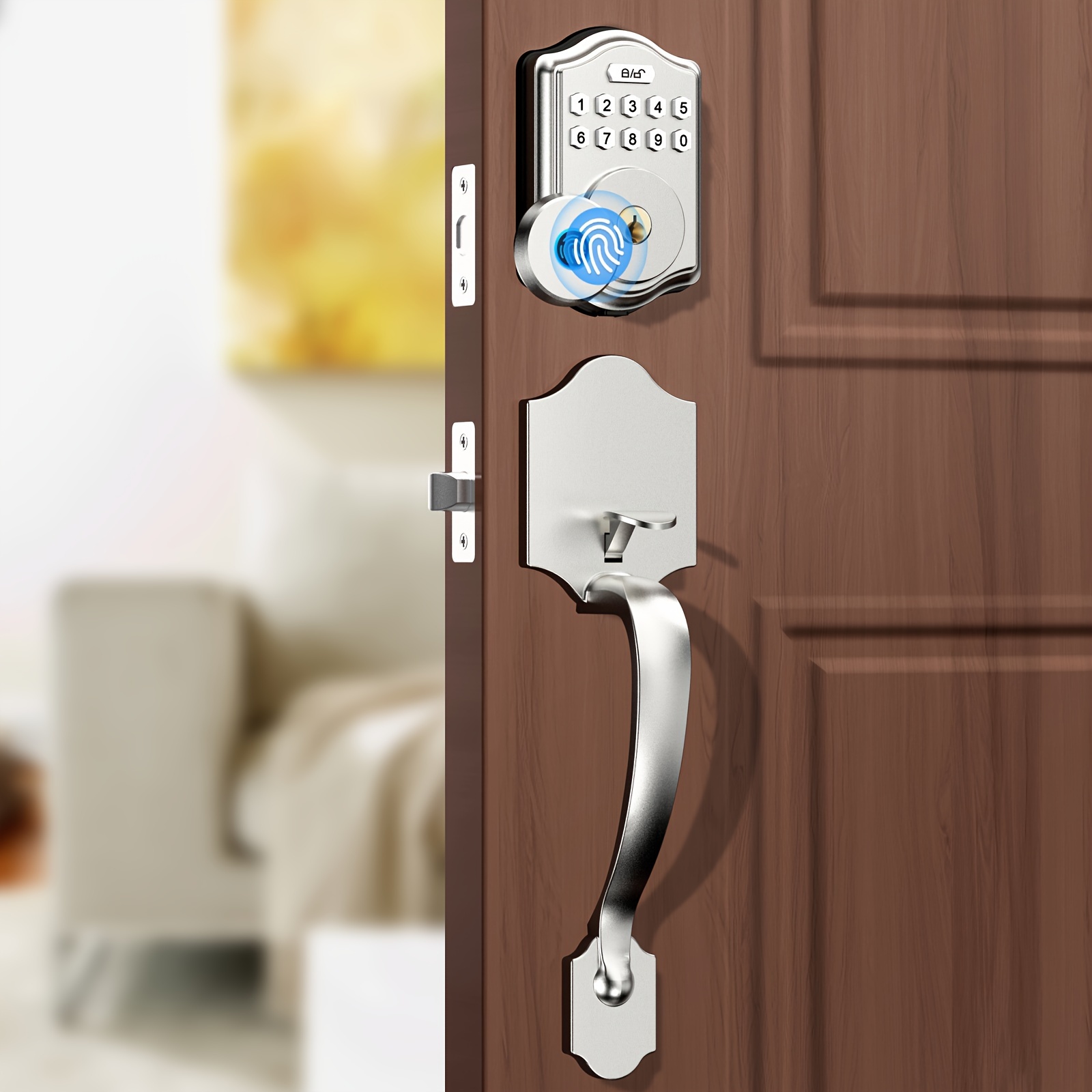 Front door lock with code store