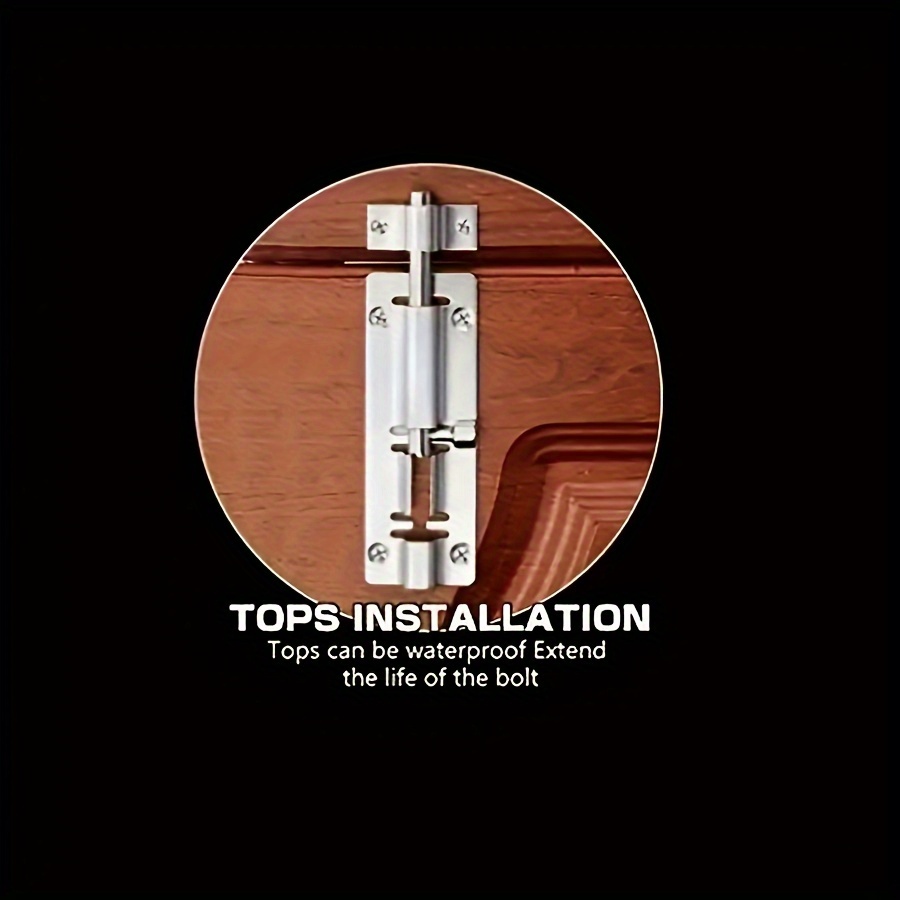 2 Pack 4 Inch Metal Gate Latches With Security Lock Key Heavy Duty ...