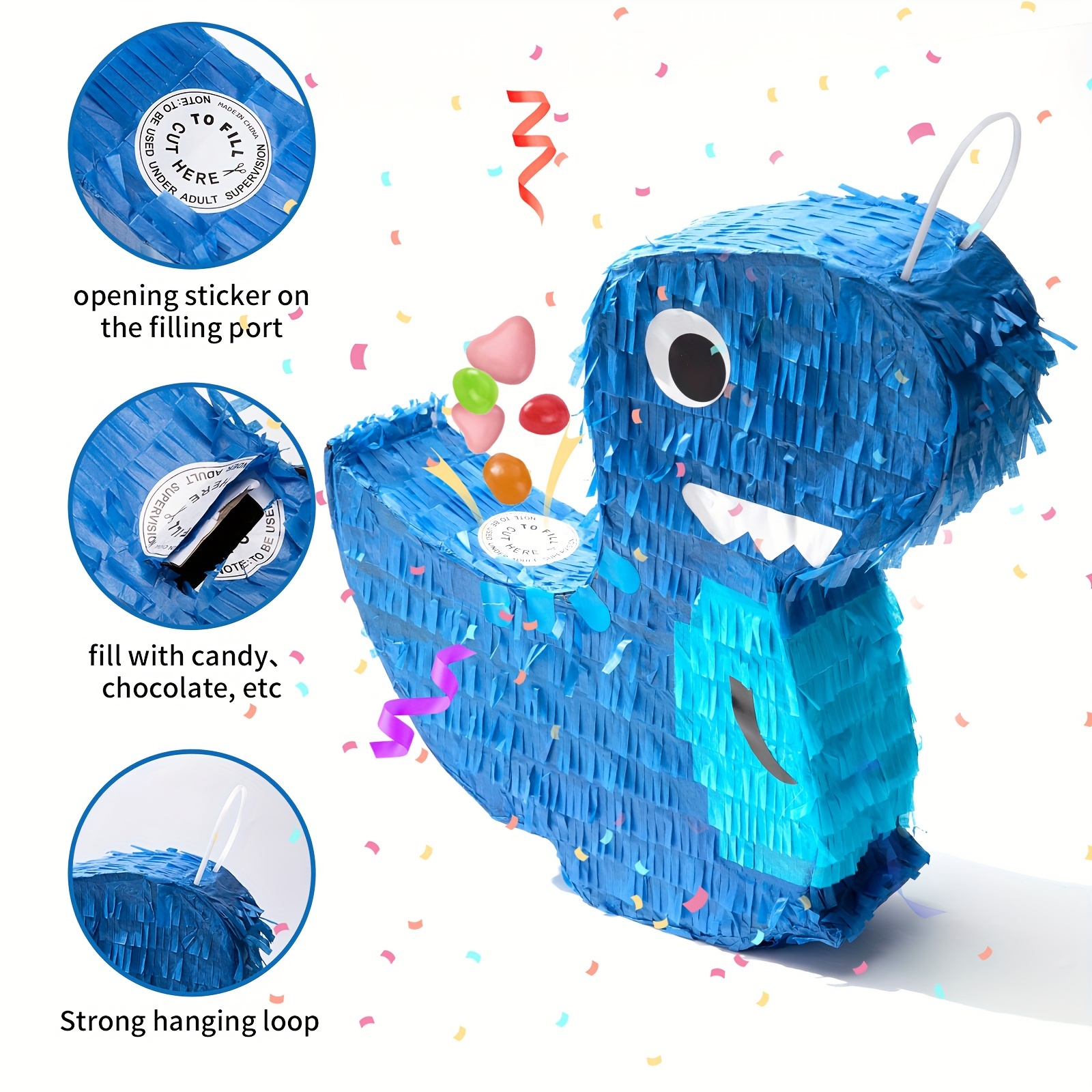 Dinosaur Pinata Birthday Party Eye Mask Short Stick Perfect - Temu