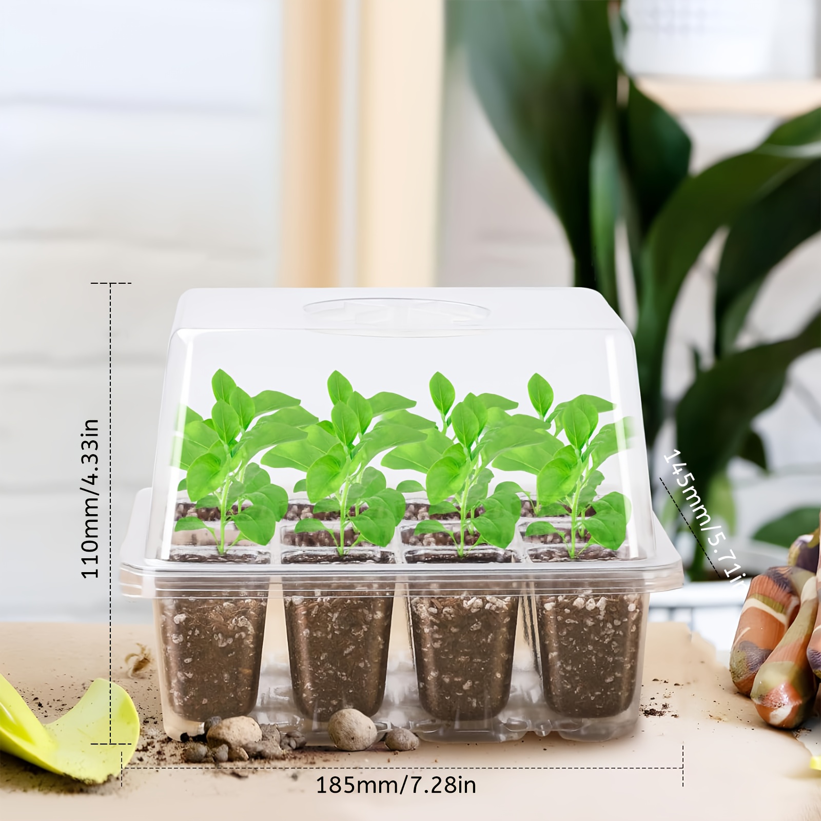 Seed Starter Tray Elevated Lid 120 Cells Thicken Seed - Temu Canada