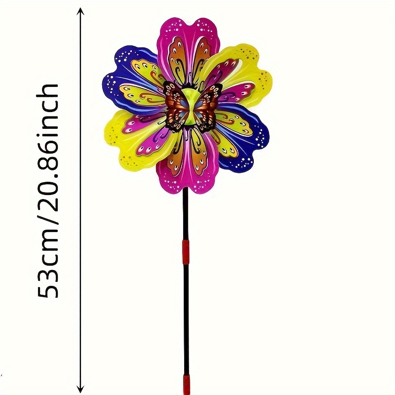 Spring Butterfly 3d Wind Spinner Colorful Plastic Windmill - Temu
