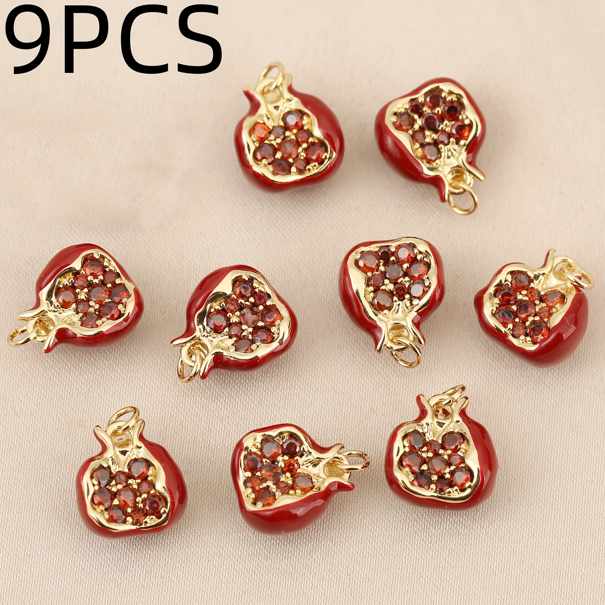 pomegranate jewelry sold on Temu United States