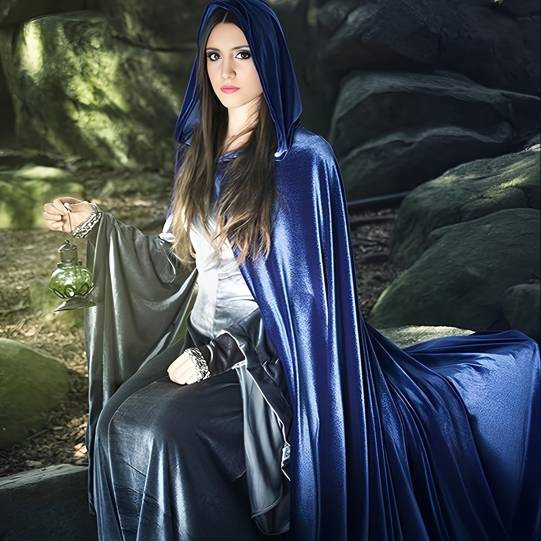 Royal Blue Cape Renaissance Medieval Men Women - Temu