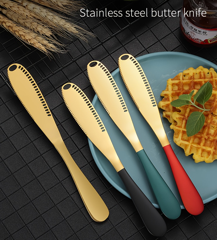 Stainless Steel Cheese Spreader Serrated Edge Perfect - Temu