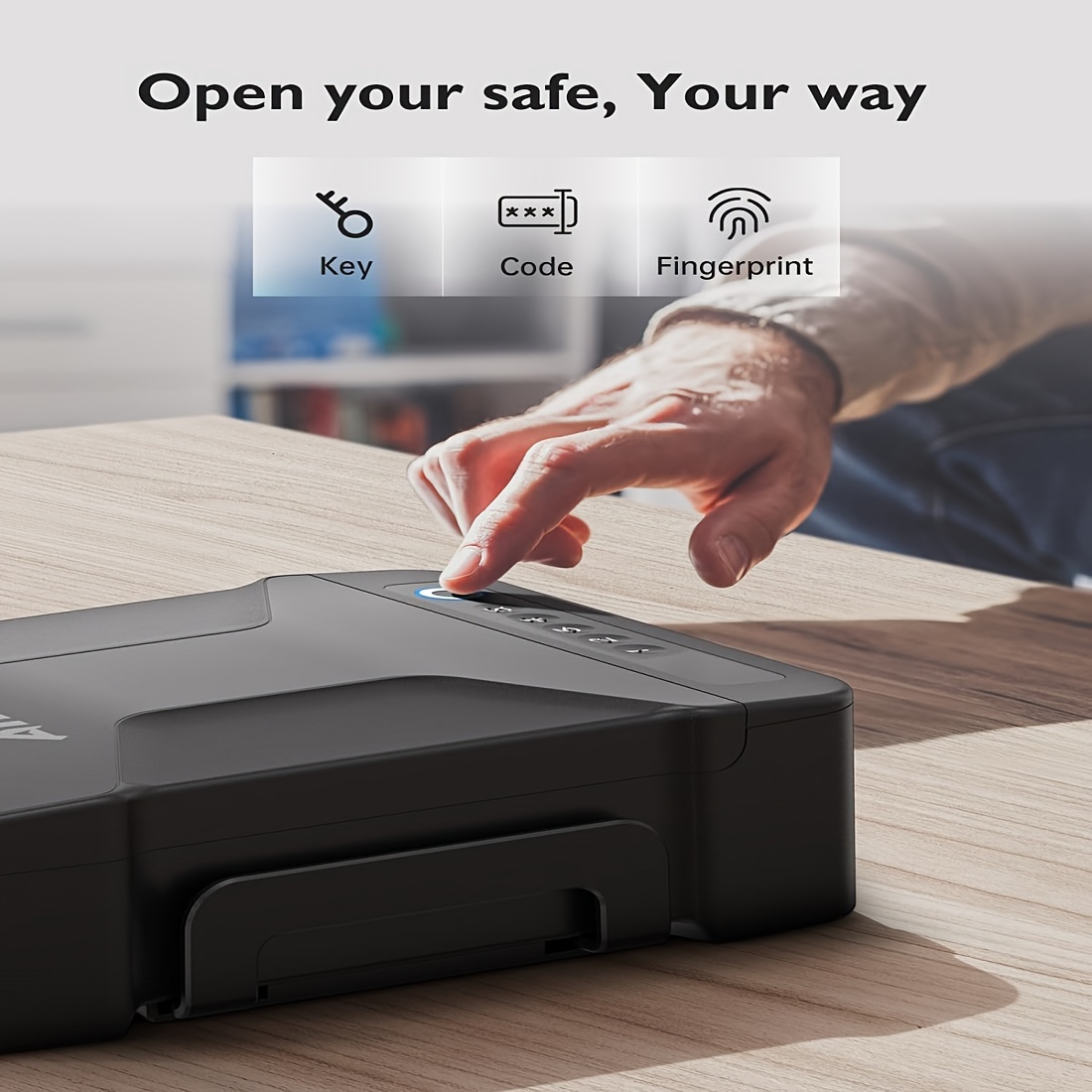 Portable Gun Safes Pistols Gun Safe Built in Handle - Temu