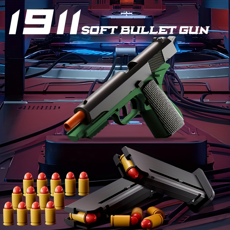 M1911 New Style Toy Gun Soft Clip Pistol [upgradeable - Temu