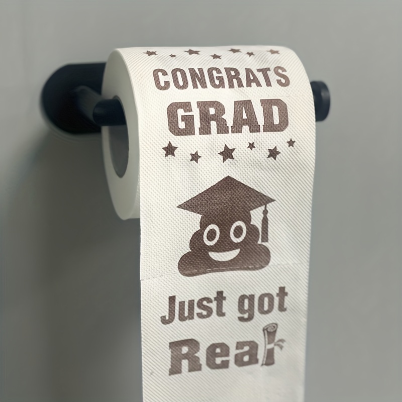 1pc, Bachelor Hat Poop Pattern Tissue, Gift For Friends, Creative Fun ...