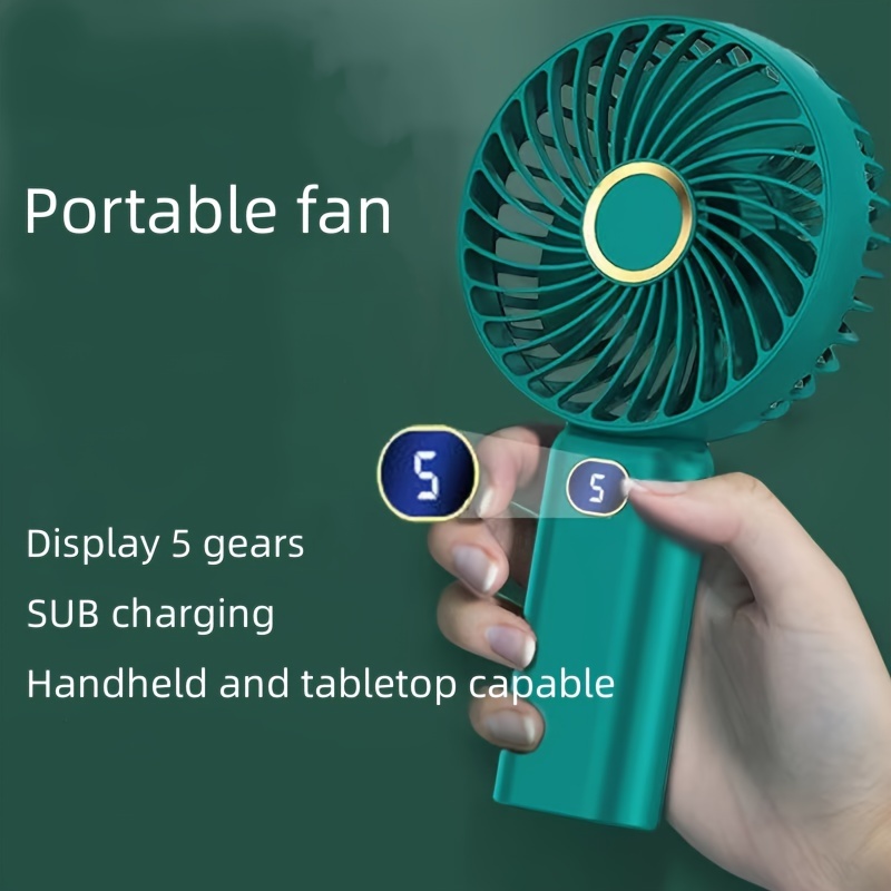 Portable Usb Fan 5 Speed Settings Quiet Mini Handheld - Temu Canada