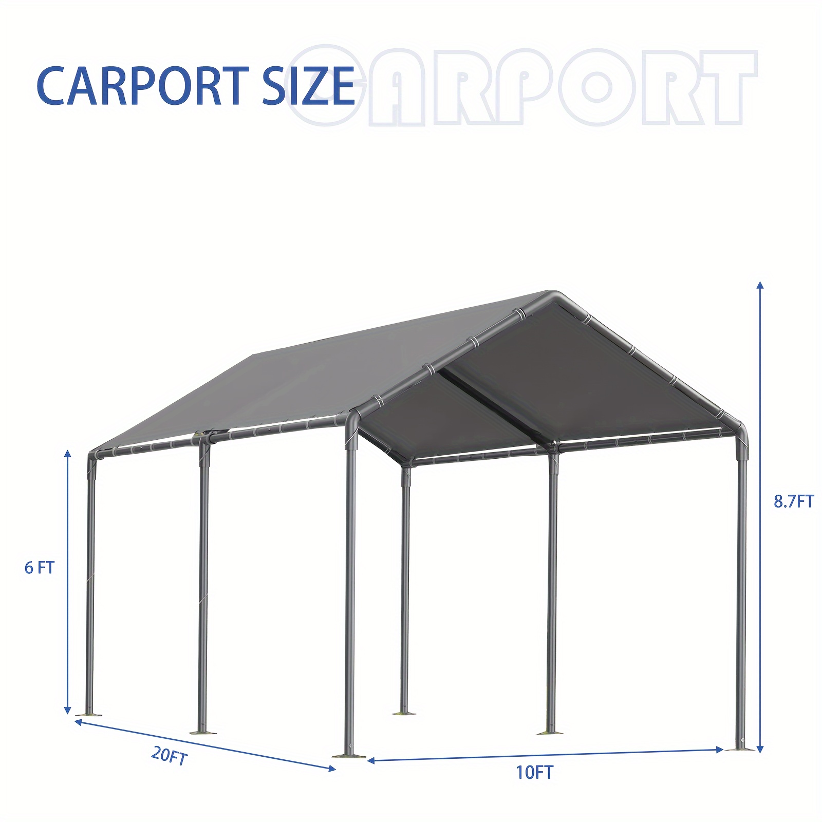 Outdoor Carport Portable Carport Outdoor Carport Garage - Temu