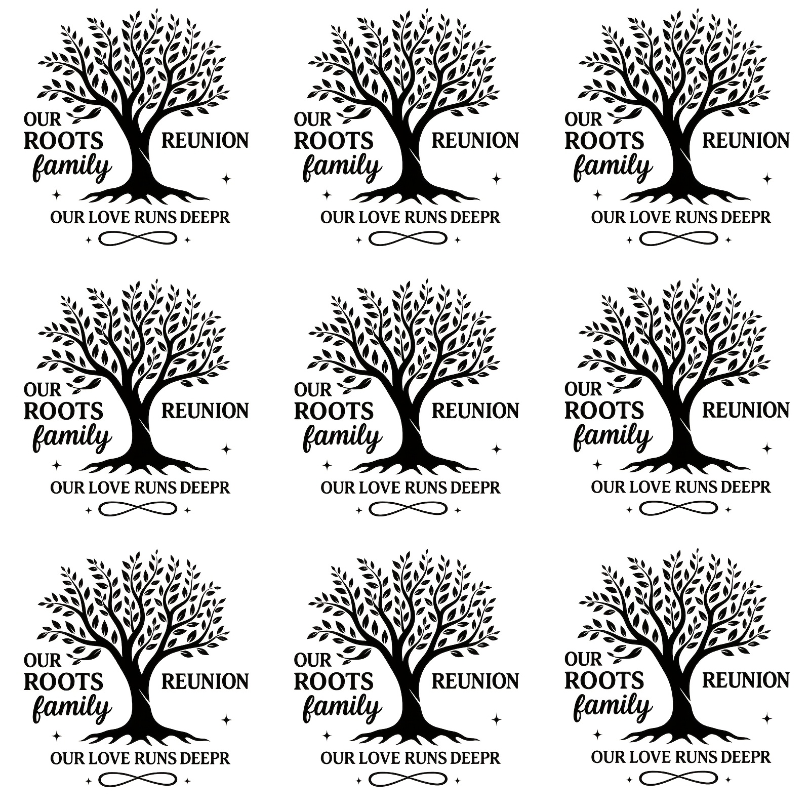 family tree stickers sold on Temu Canada