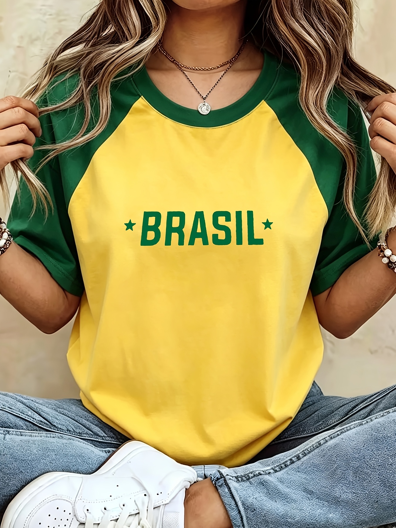 brasil crop top sold on Temu United States