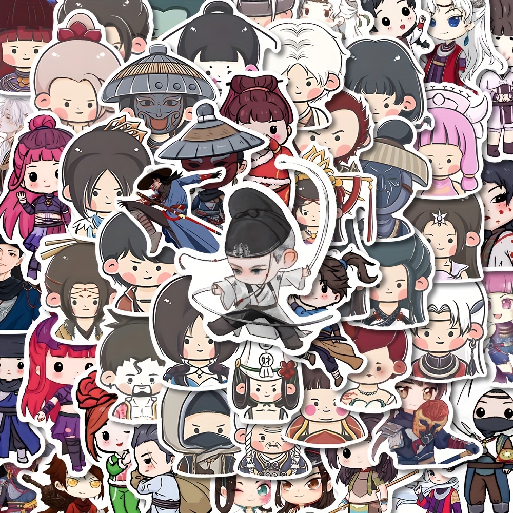 cute anime character pvc graffiti sticker packs refrigerator - Temu