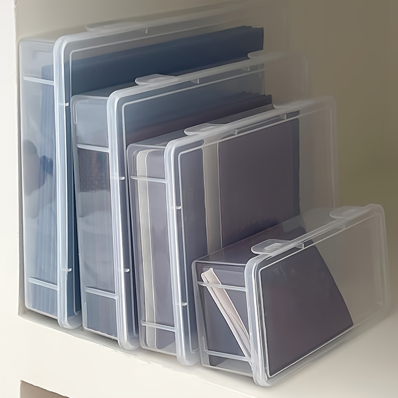 Waterproof Plastic Storage File Boxes Rectangular Document - Temu