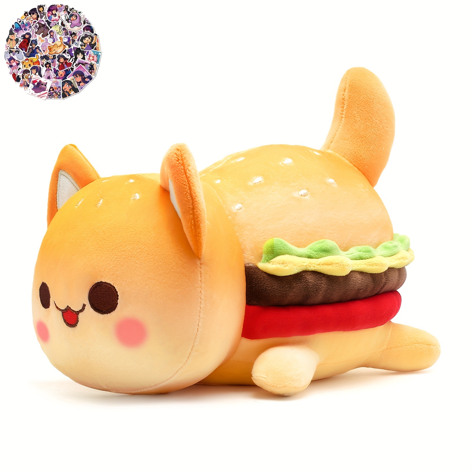 Cheeseburger cat plush store