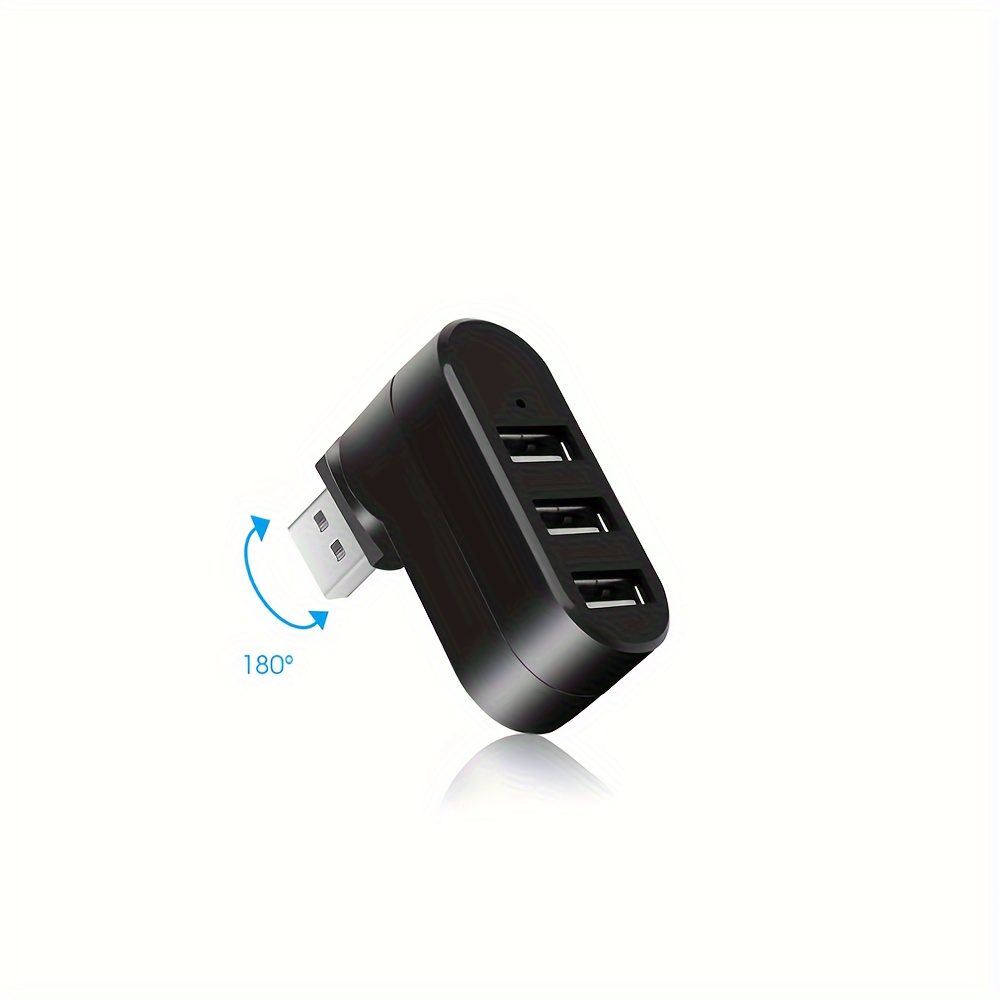 High Quality Laptop Pc Hub Usb Rotate Splitter Mini Adapter - Temu Portugal
