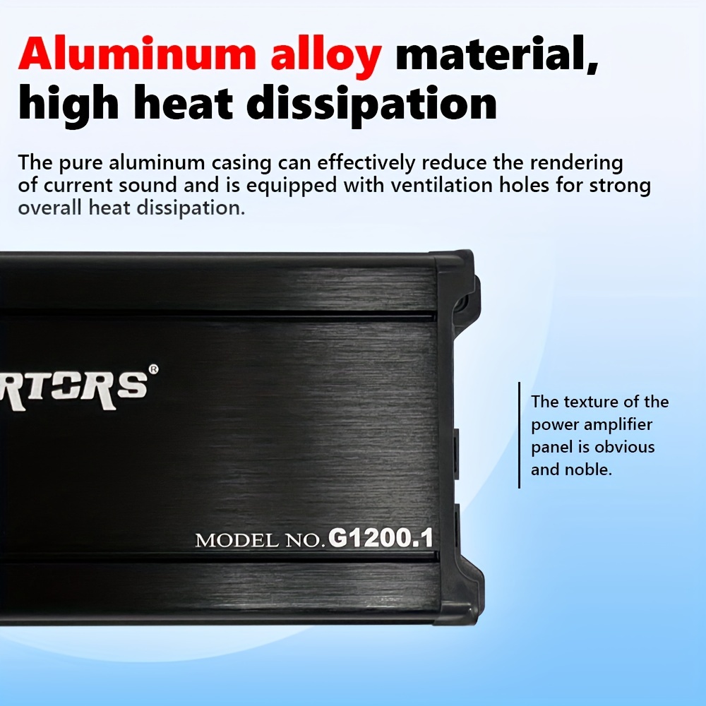 Rms. *1 Single Channel Class D 12v Car Amplifier Modified - Temu Australia