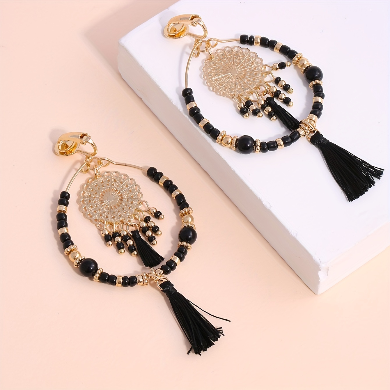 earrings for non pierced ears sold on Temu United States