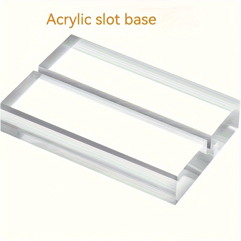 Transparent Acrylic Base Card Slot Holder Wedding Party - Temu Australia