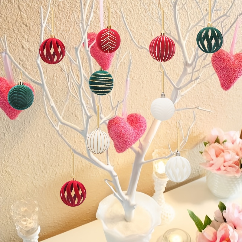 valentine s day ball plush balls ornaments red white green Temu United Kingdom