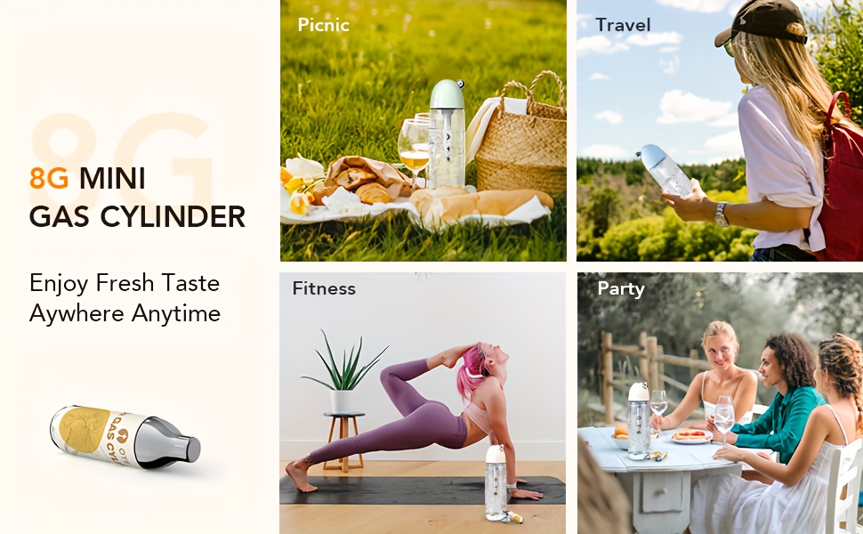 Ote Portable Sparkling Soda Maker Machine Home - Temu