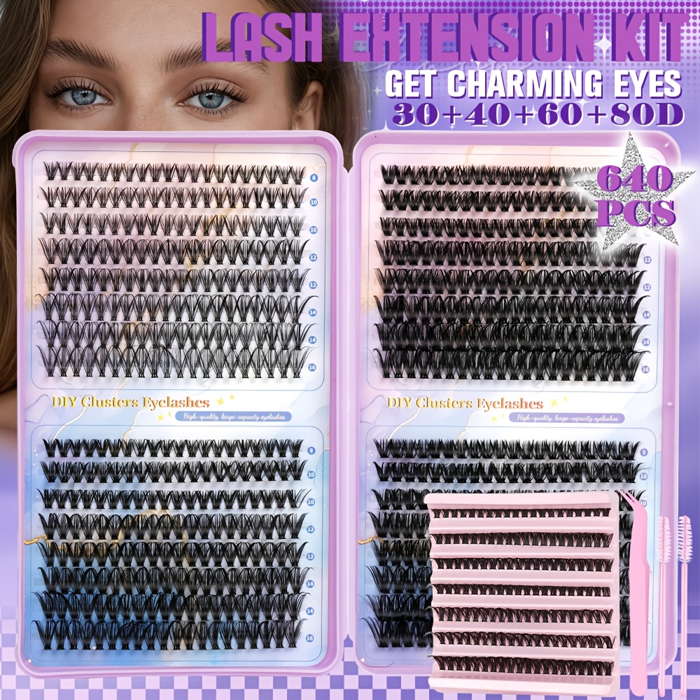 eye lash extensions sold on Temu United States