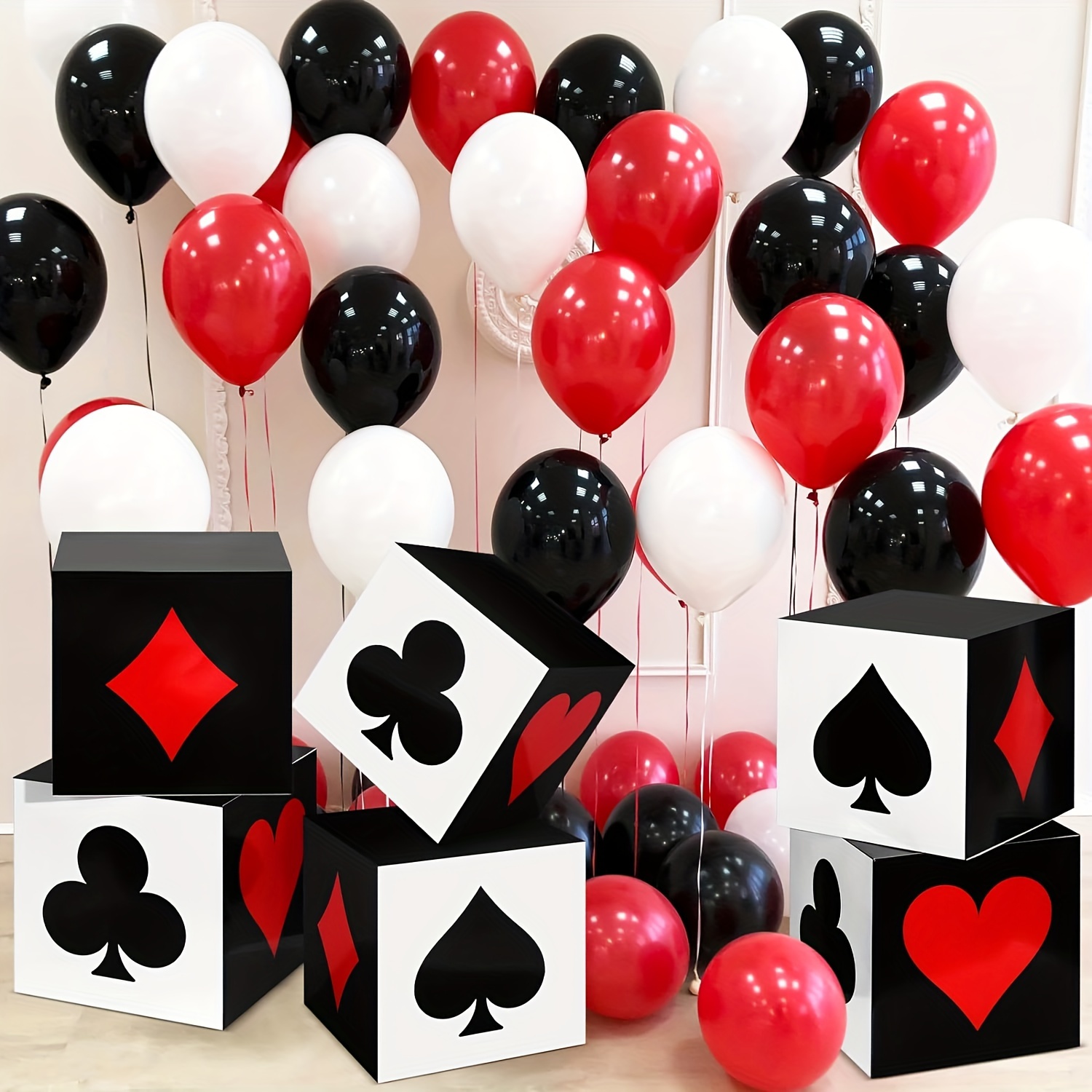 4-pack Casino Theme Party Decoration Boxes, General Use Paper Playing ...