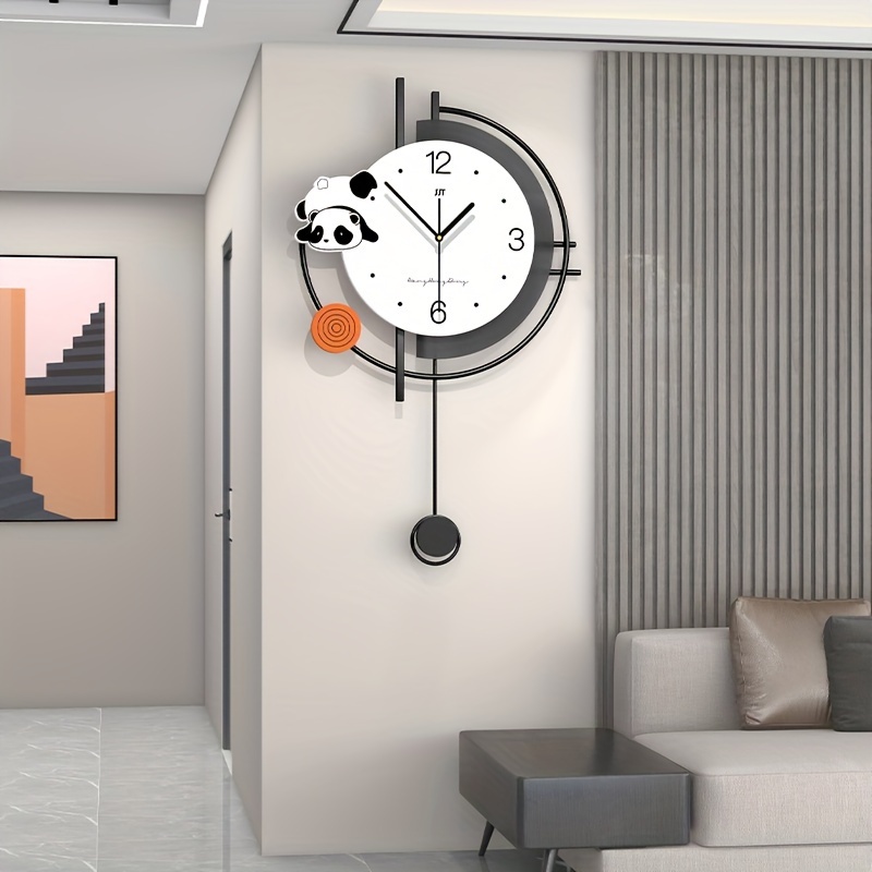 1pc Silent Wall Clock With Gentle , Modern Design, Battery-powered, No ...