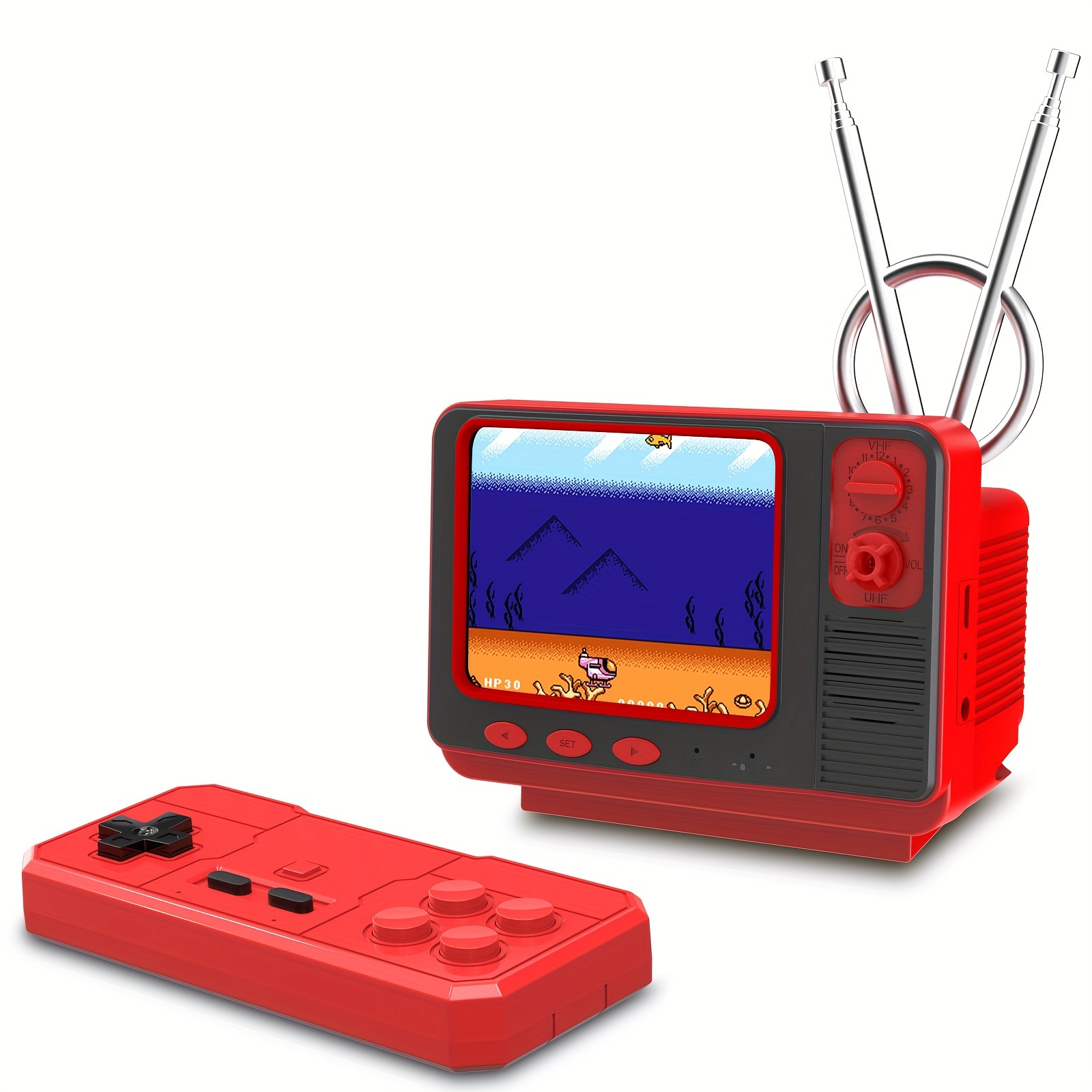 Retro Games Console GV300S Mini TV Style With Handheld Gamepad AV Output 3.0 Inch Screen Xmas Gift