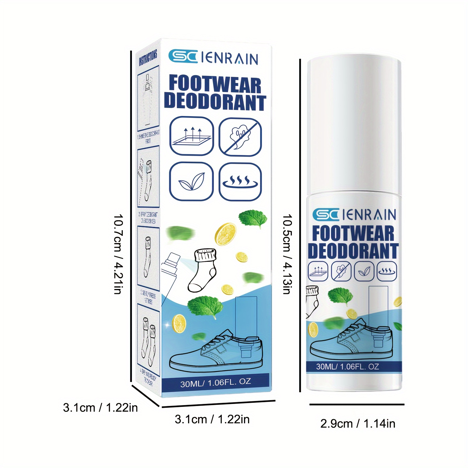 Footwear Deodorant Spray Shoe Sock Odor Eliminator - Temu